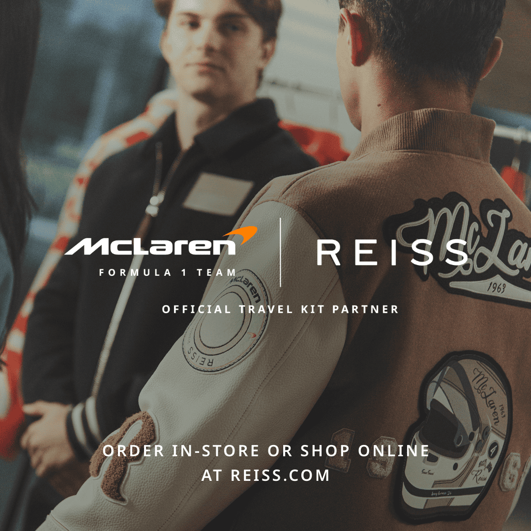 REISS X MCLAREN FORMULA 1 TEAM COLLECTION | Victoria Leeds