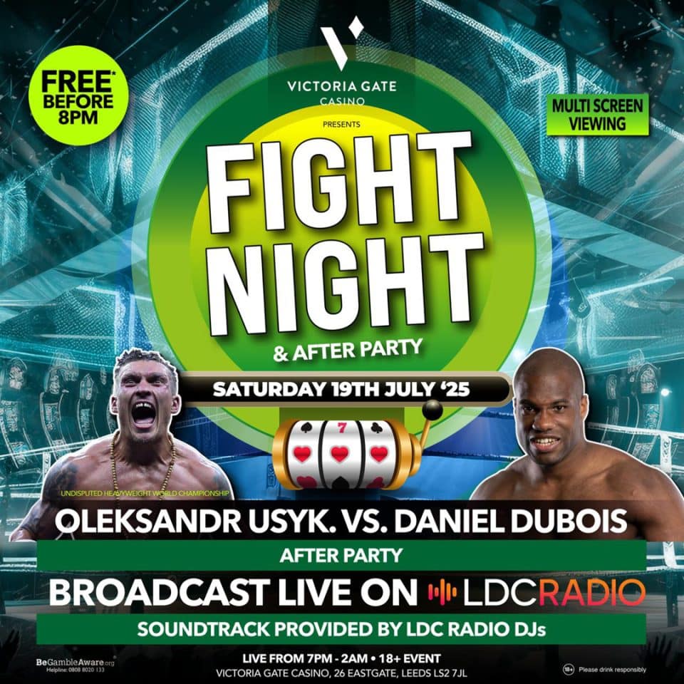Fight Night & After Party at Victoria Gate Casino | Victoria Leeds